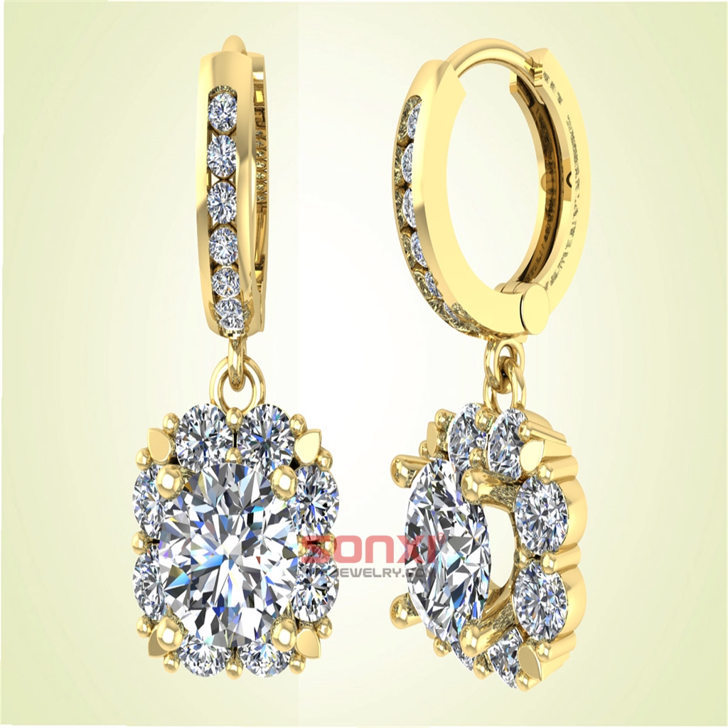 Quality young gold hanging earrings, : jewelry, jewelry company ...